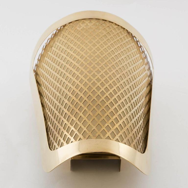 Pair of Brass Sconces at 1stDibs