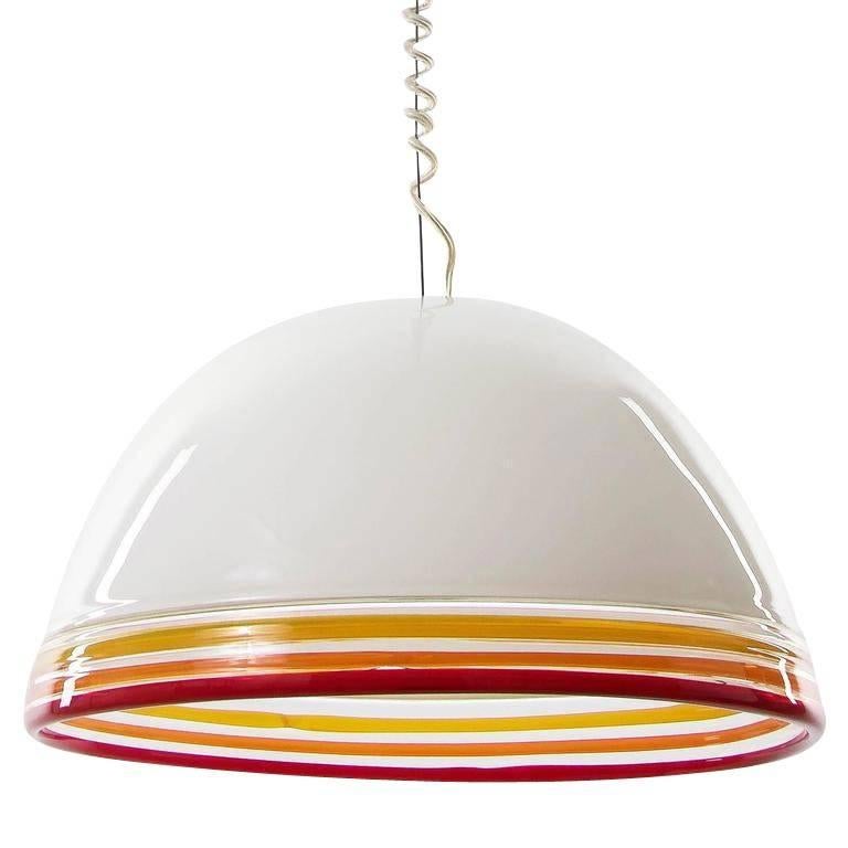 Italian Pendant Light by Roberto Pamio and Renato Toso for Leucos, 1970s For Sale at 1stDibs