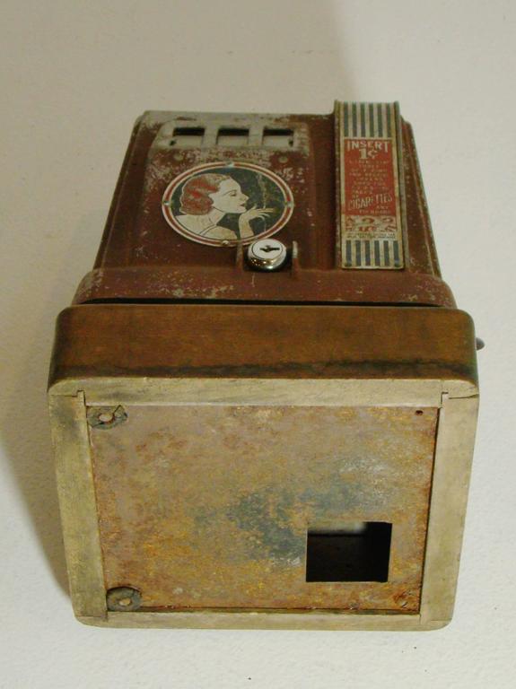 Art Deco Penny Cigarette Trade Stimulator/Slot Machine, circa 1930s For ...