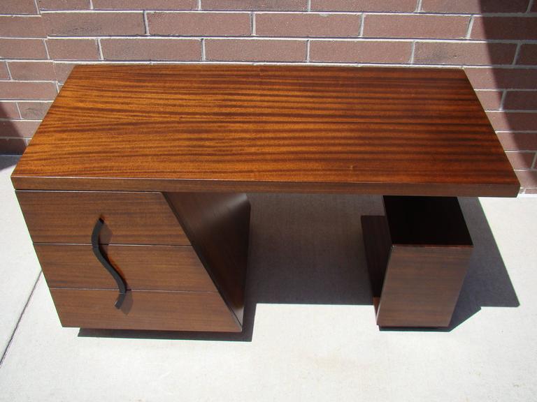 Art Deco Machine Age Architectural Desk in the Style of Paul Frankl ...