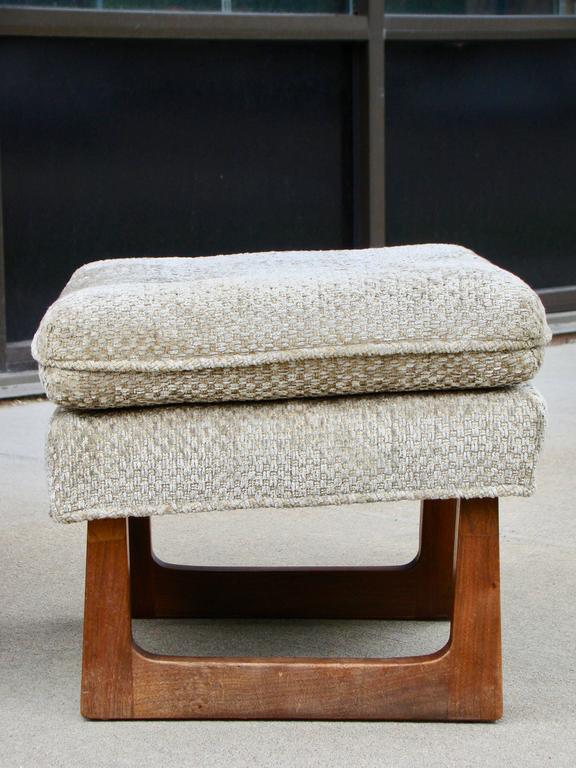 Jens Risom Lounge Chair and Lounge Ottoman, USA at 1stDibs