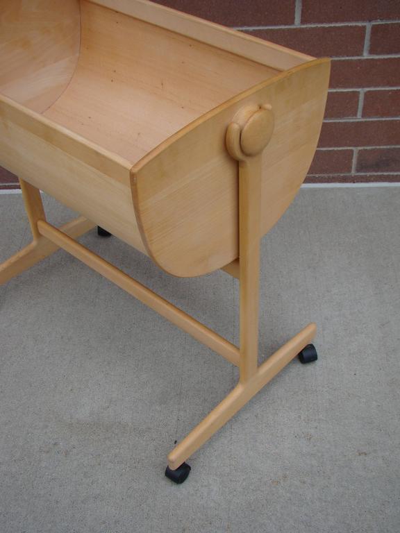 Nanna Ditzel "Lulu" Danish Modern Rocking Cradle or Bassinet For Sale ...