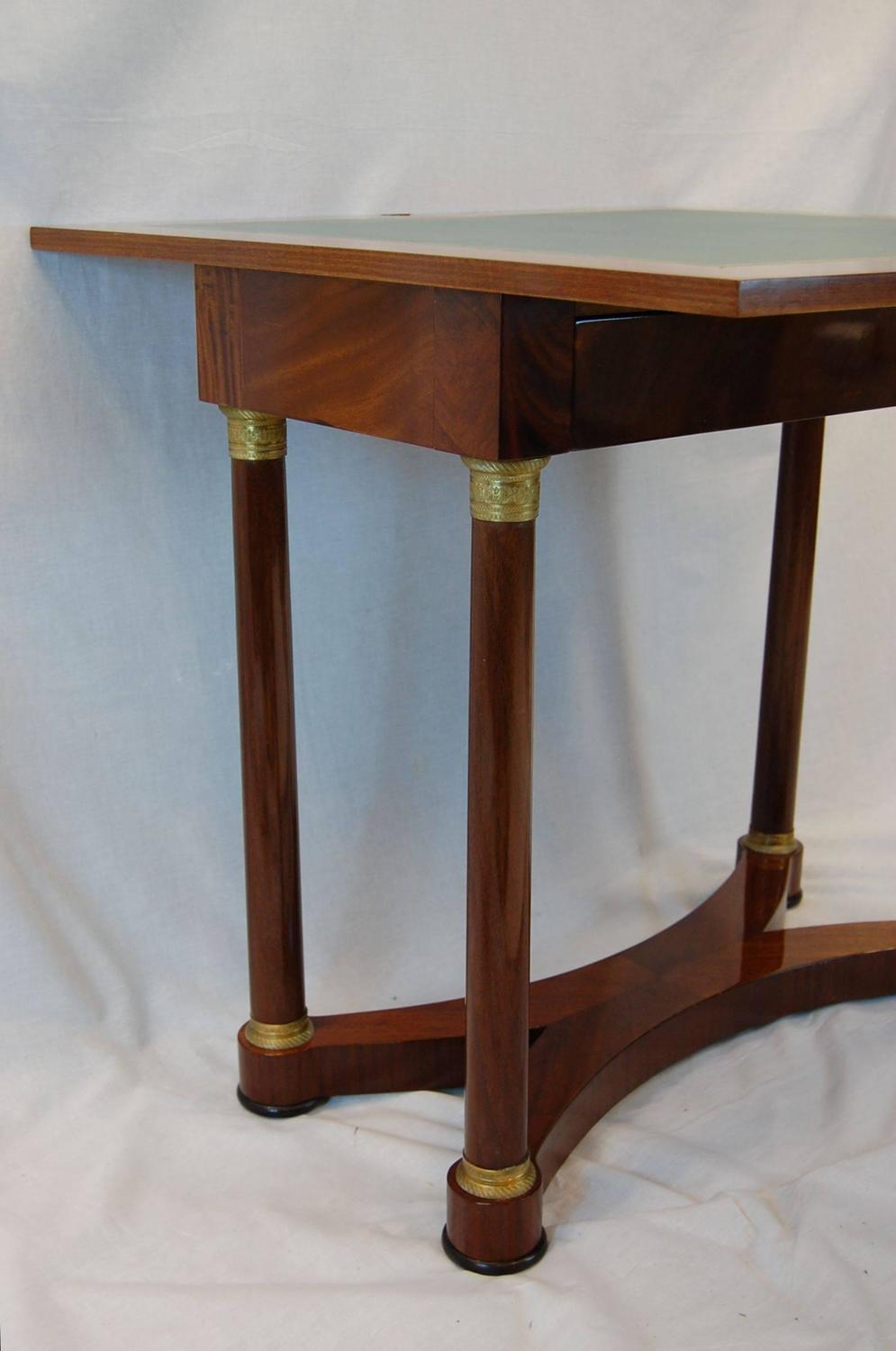 Mahogany Flip-Top Card Table with Leather Insert, circa 1880 at 1stdibs