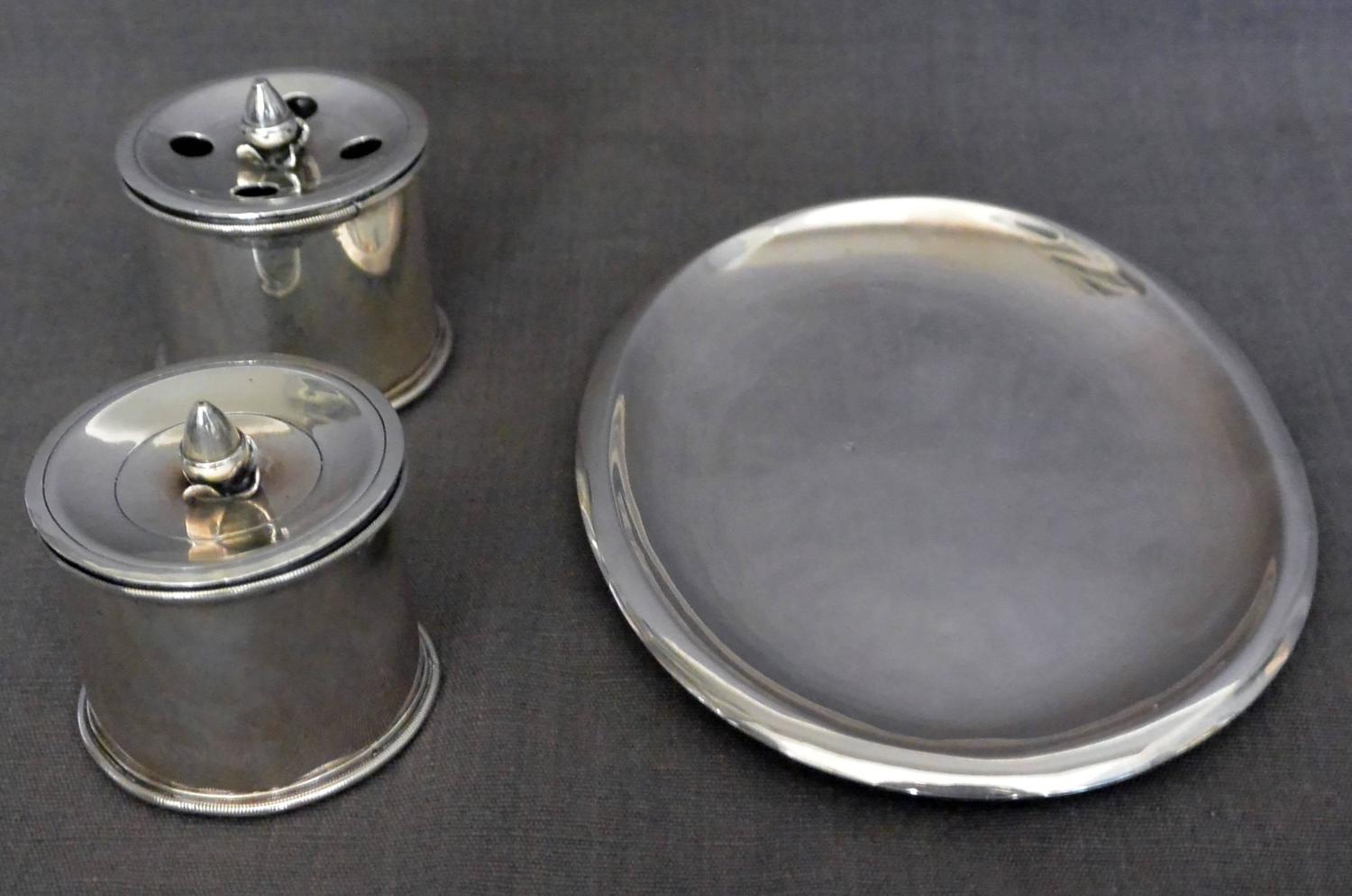 Italian Empire Silver Inkstand For Sale at 1stdibs