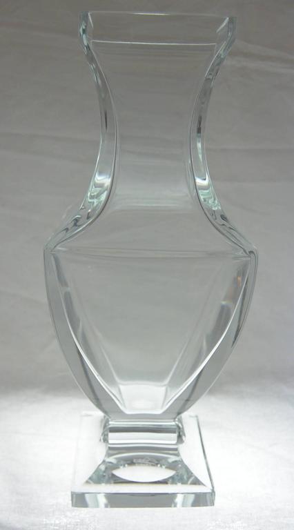 Vintage Sevres Crystal Baluster Vase For Sale at 1stDibs