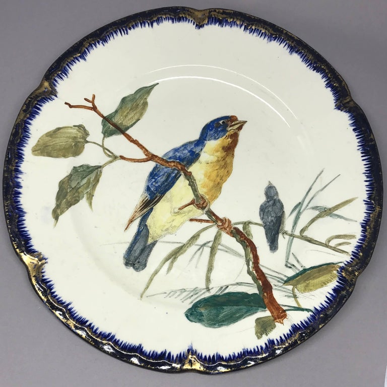 Set of Seven French Bird Plates at 1stDibs