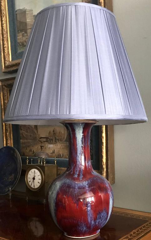 Antique Chinese Flambe Lamp For Sale at 1stdibs