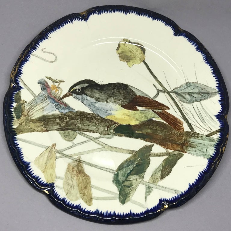 Set of Seven French Bird Plates at 1stDibs
