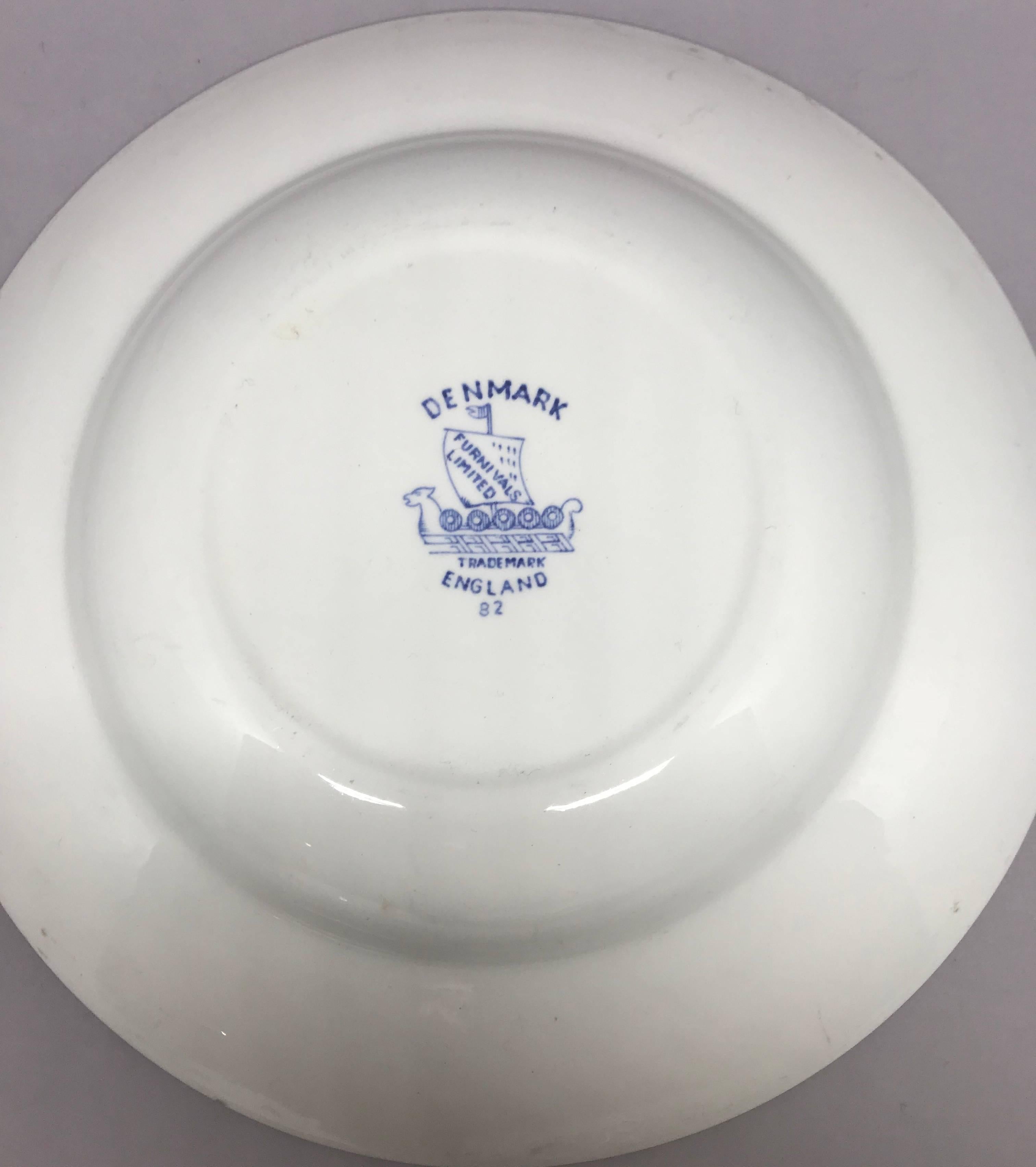 Set of Six Blue and White English Plates at 1stDibs | english plates ...