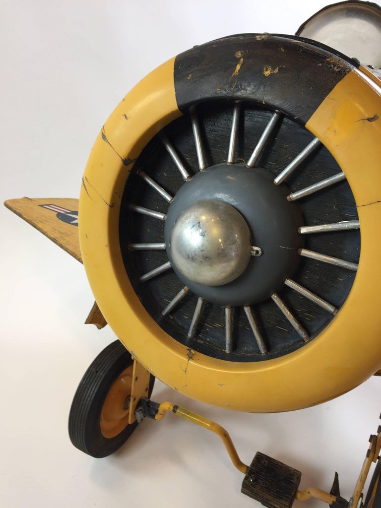 Handmade Fighter Plane Pedal Car For Sale at 1stDibs