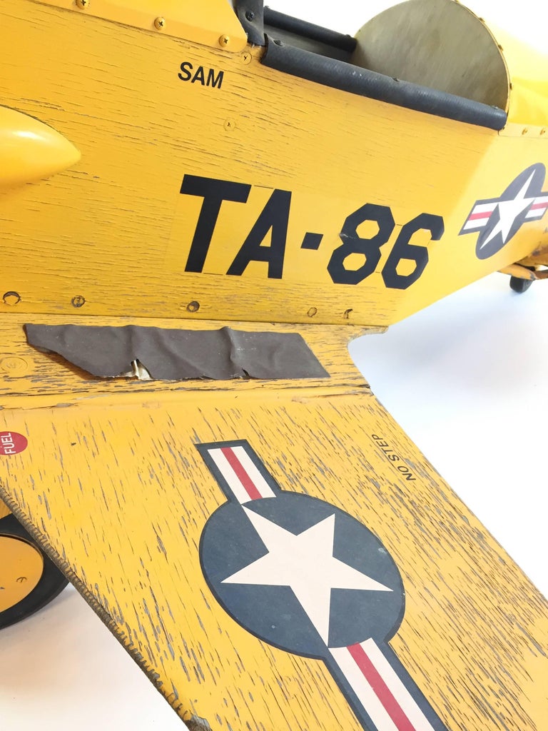 Handmade Fighter Plane Pedal Car For Sale at 1stDibs