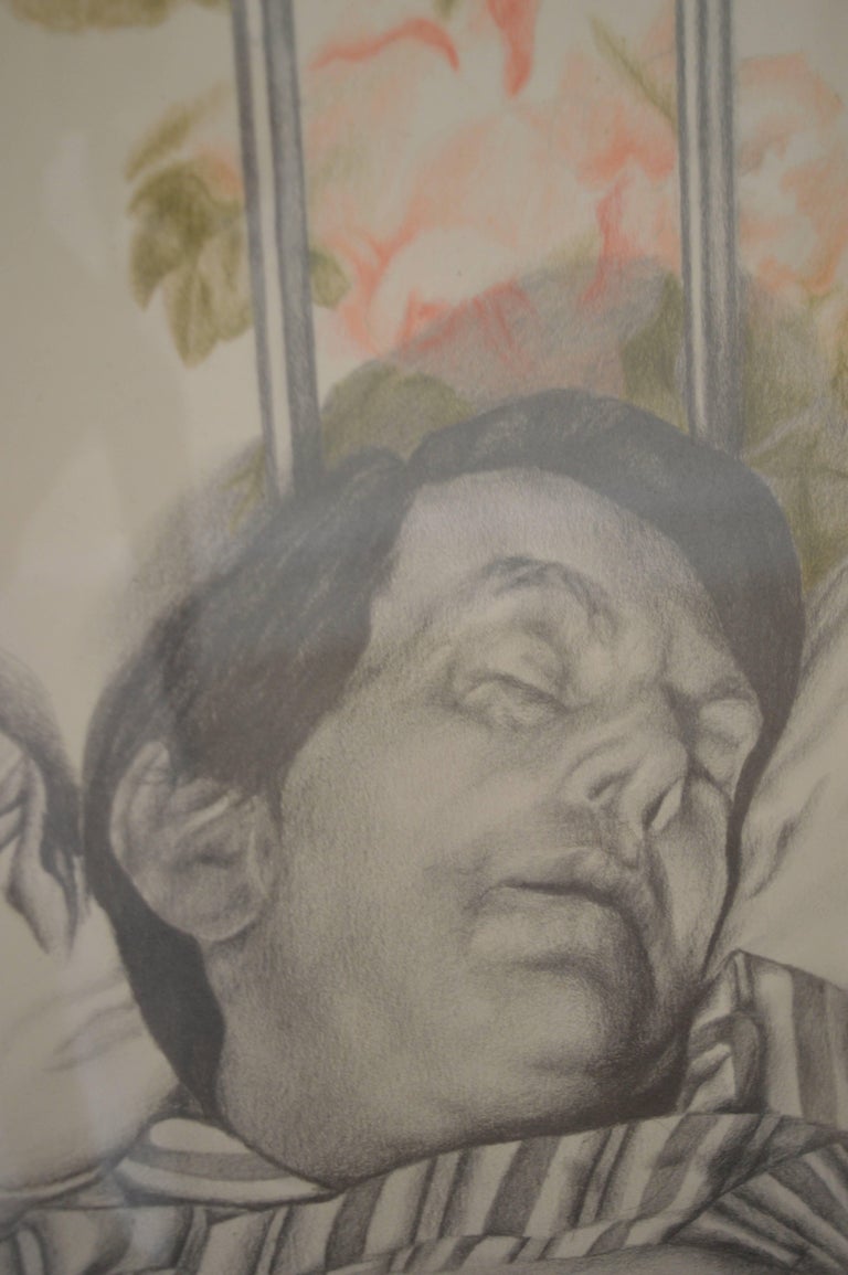 Photorealism Drawing by Aro Oene, 1986 "Breakfast in Bed" For Sale at ...
