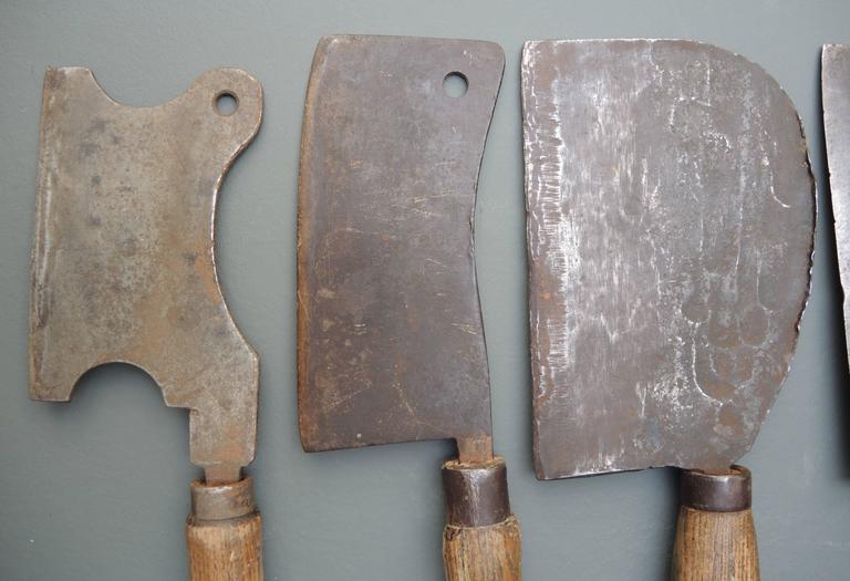 Collection of Five 19th Century European Cleavers at 1stDibs