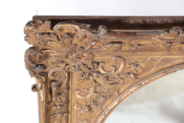 Antique French Gilt Carved Mirror For Sale at 1stDibs