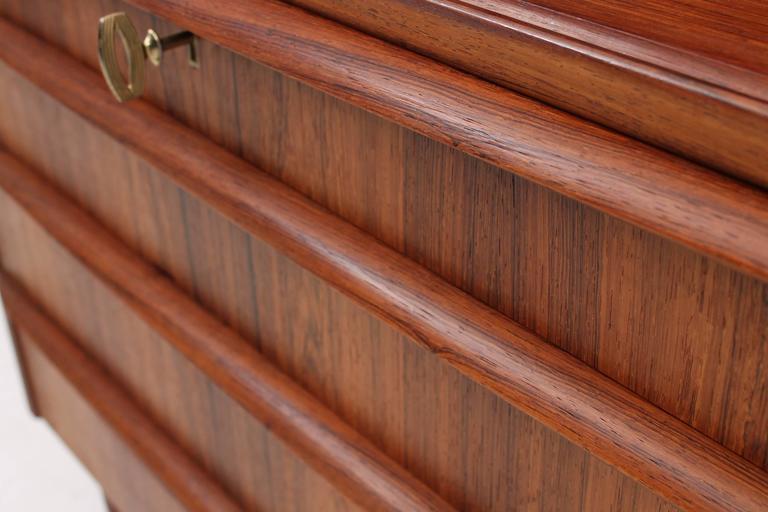 Rosewood Secretary Unit or Vanity Scandinavian Modern For Sale at 1stDibs