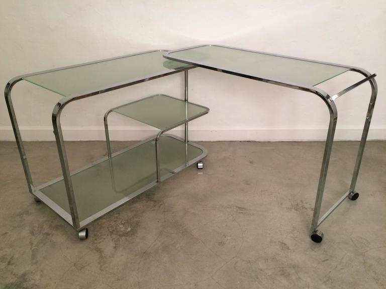 DIA, Design Institute of America Swivel Bar Cart or Writing Table at ...
