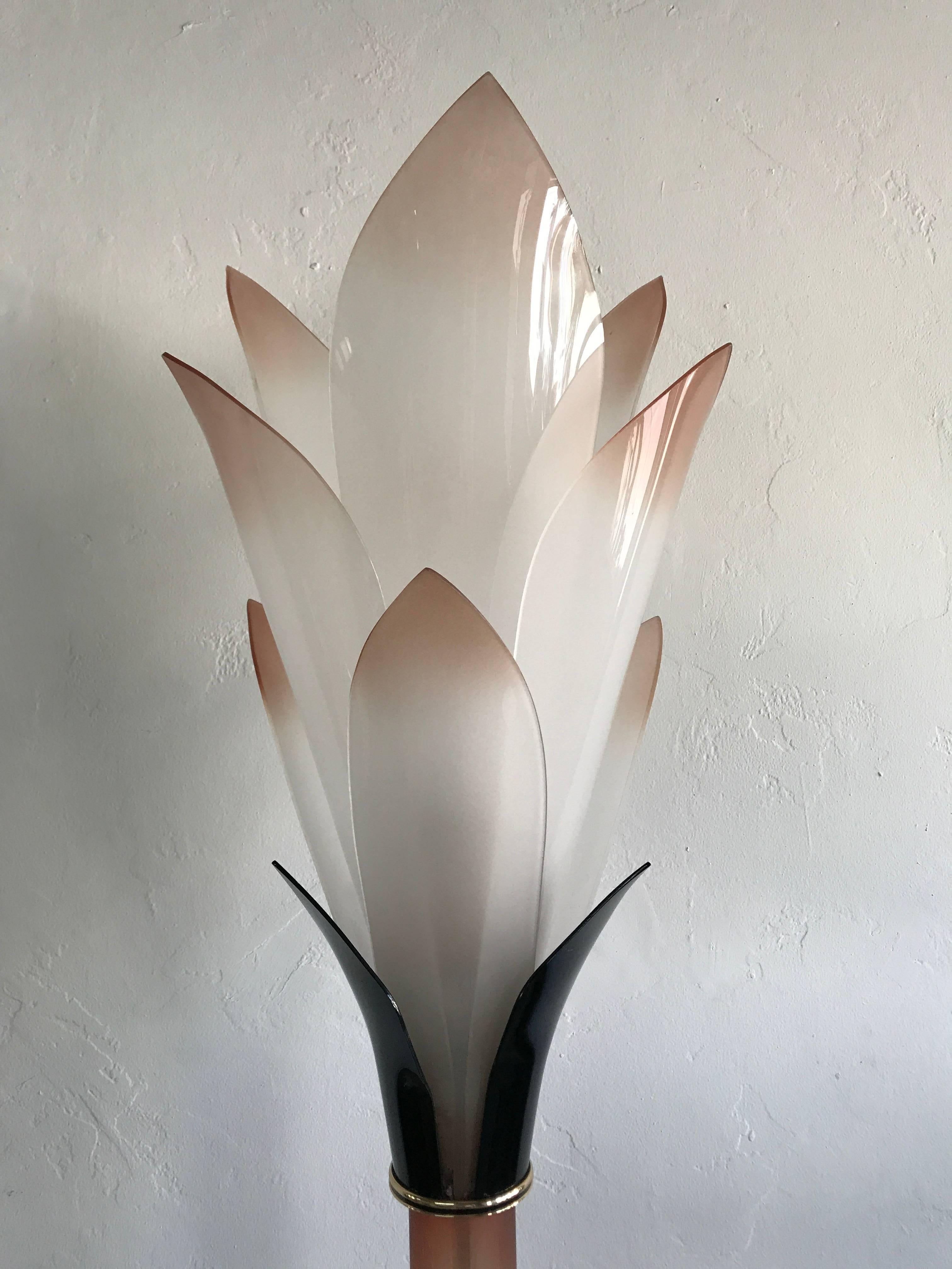 Rougier Acrylic Tulip Floor Lamp at 1stDibs | acrylic floor lamps