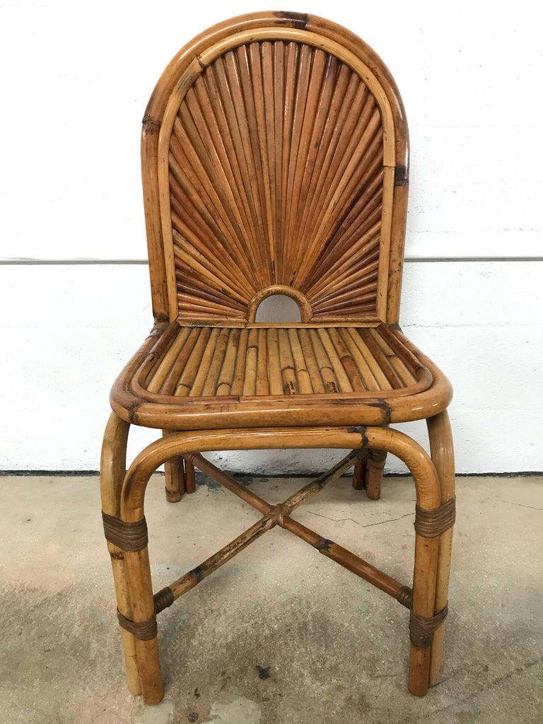 Set of Eight Gabriella Crespi "Rising Sun" Dining Chairs at 1stDibs ...