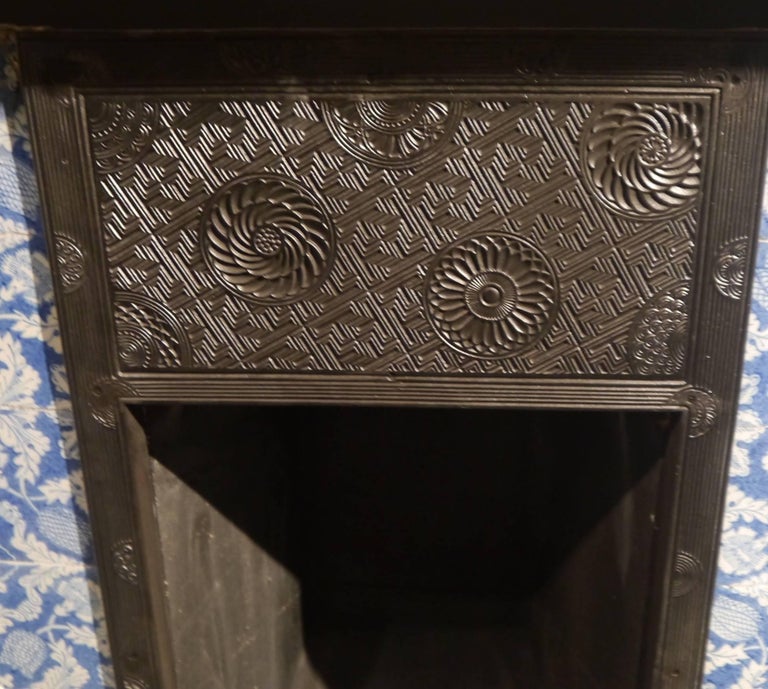Antique Thomas Jeckyll Tiled fireplace cast iron Insert from Kelmscott ...