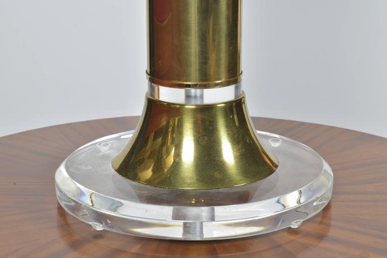 Contemporary Bauer Brass and Lucite Lamp For Sale at 1stDibs | bauer ...