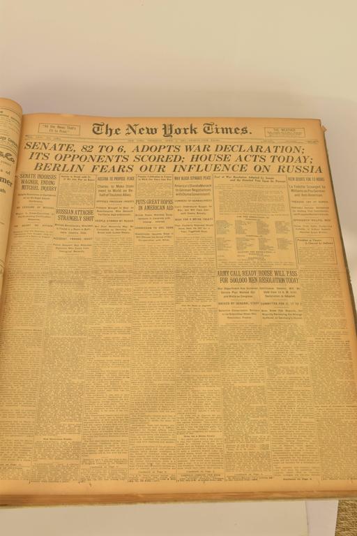 48 Bound Volumes of the New York Times Spanning, 1916-1922 at 1stDibs ...