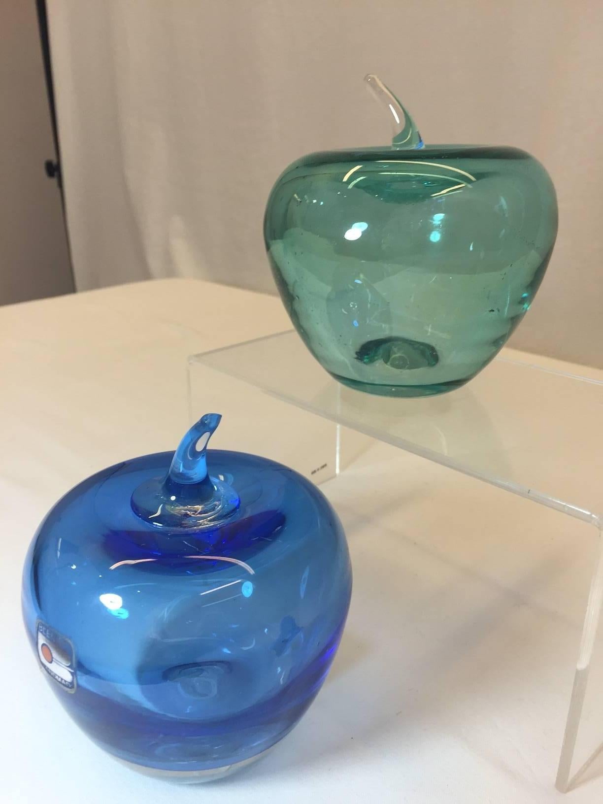 Blenko Glass Apples at 1stDibs