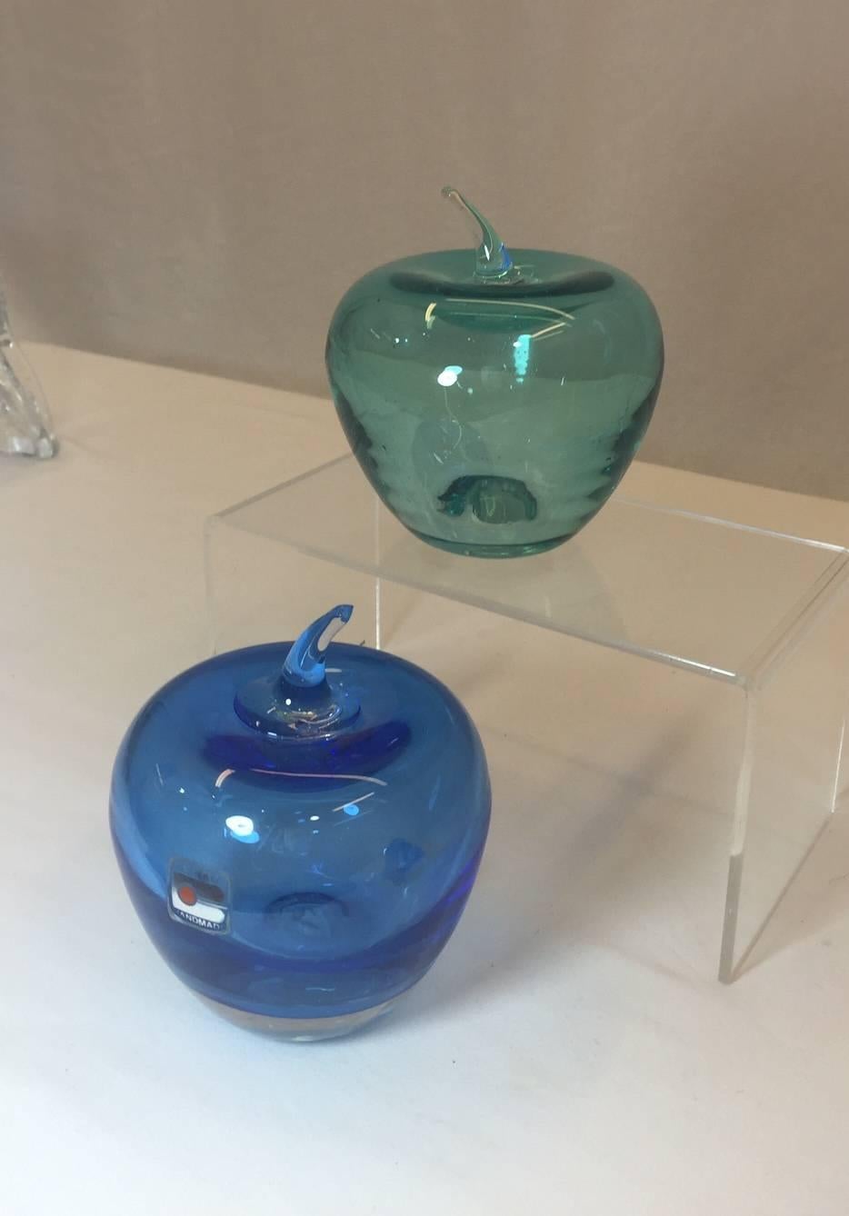 Blenko Glass Apples at 1stDibs