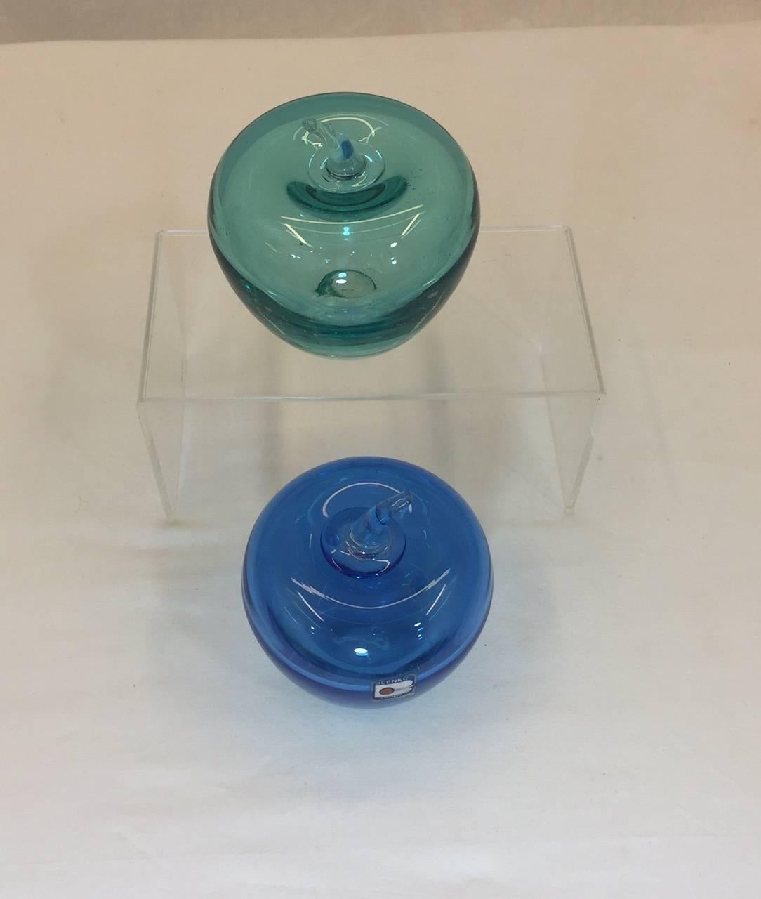 Blenko Glass Apples at 1stDibs
