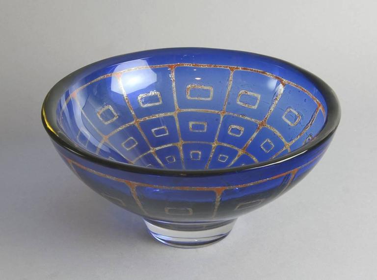 Large "Ravenna" Bowl by Sven Palmquist for Orrefors For Sale at 1stDibs