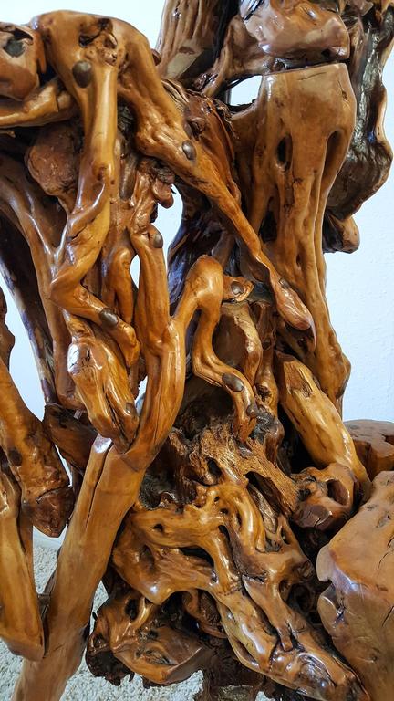 Chinese Sculptural Three-Tiered Root Wood Table For Sale at 1stDibs ...