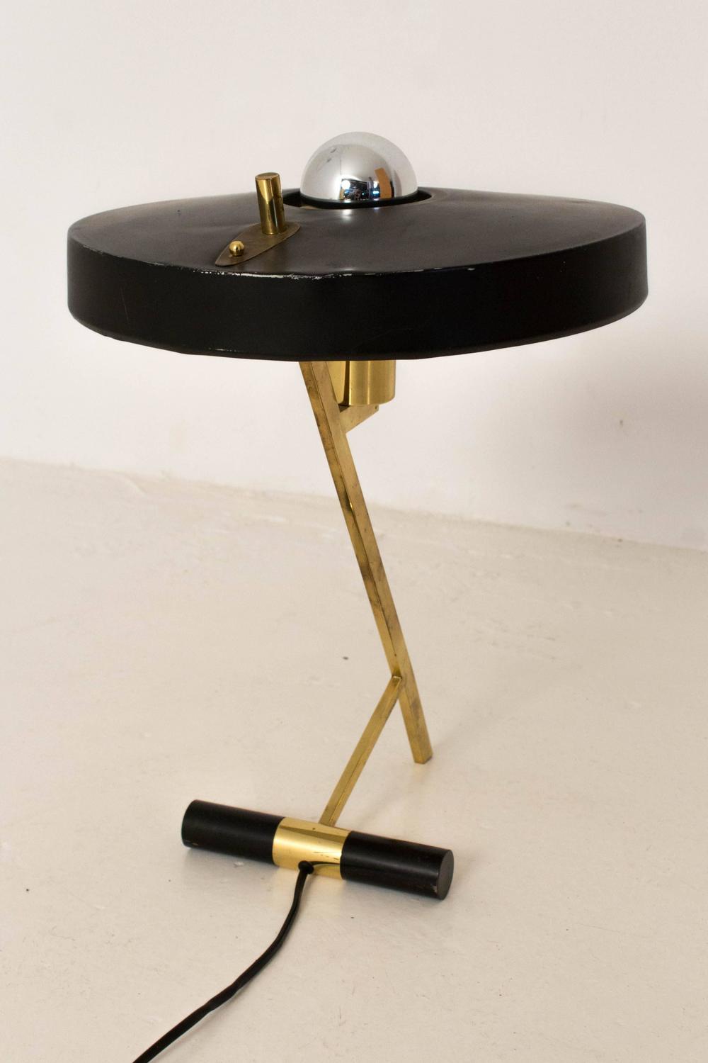 Pair of Z-Shaped Desk Lamps by Louis Kalff for Philips at 1stdibs