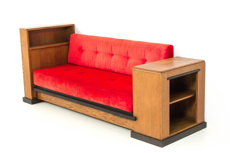 Rare Art Deco Haagse School Cosy Corner or Sofa by Jan Brunott at 1stDibs