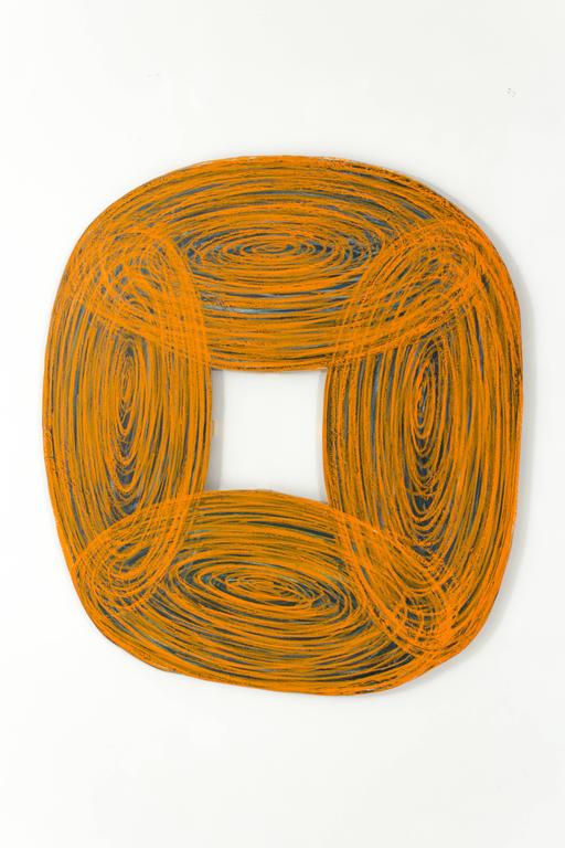 Eric Knoote "in the Eye of the Storm" Abstract Painting on Wood, 2007 ...