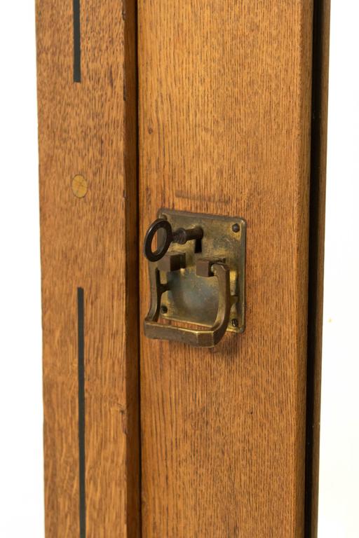 Stunning Arts and Crafts Dutch Armoire with Inlay, 1900s at 1stDibs