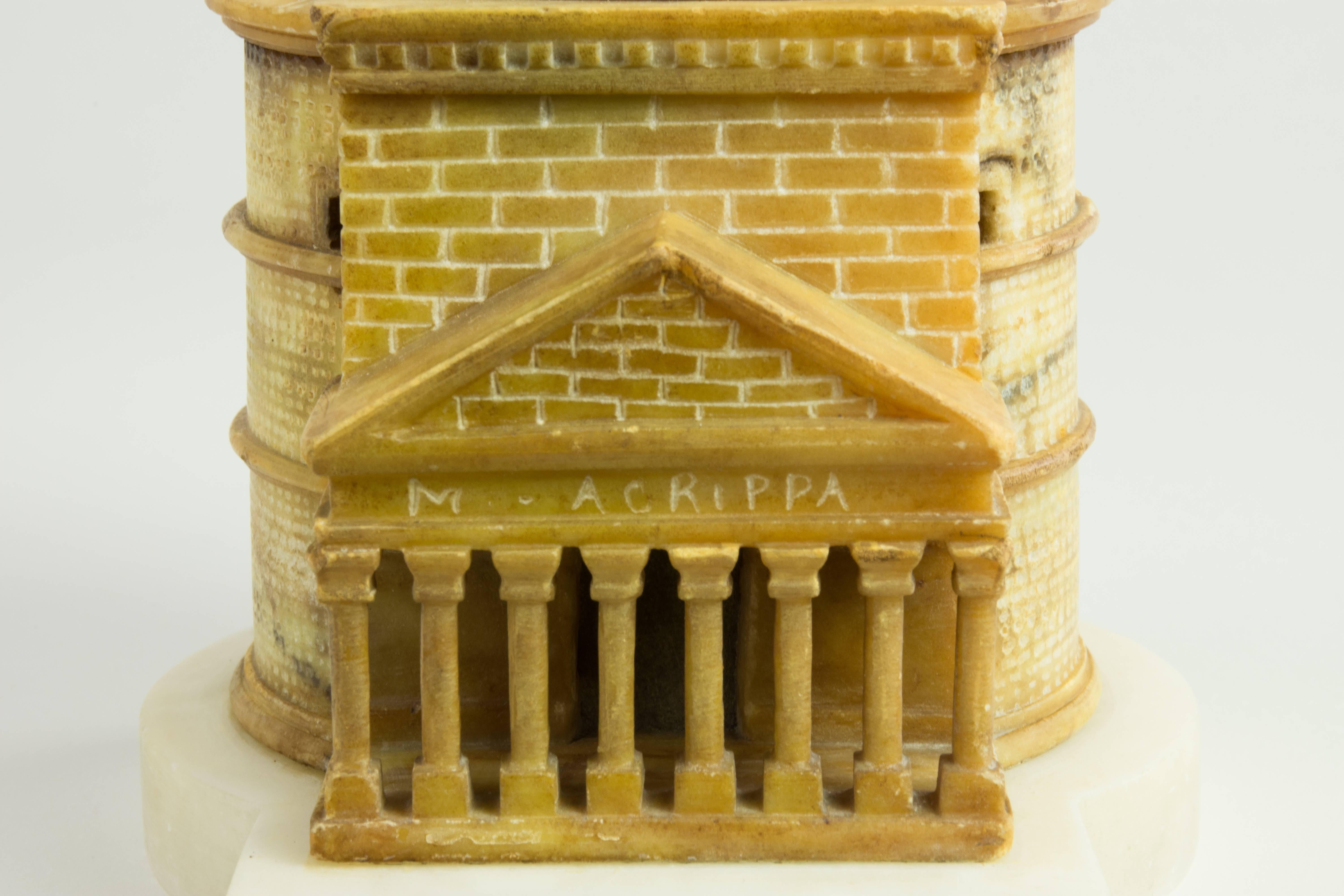 Colorful Grand Tour Architectural Model of the Pantheon, Rome, circa ...