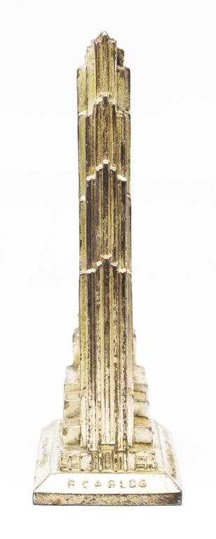 1930s RCA Building, New York Souvenir Architectural Model For Sale at ...