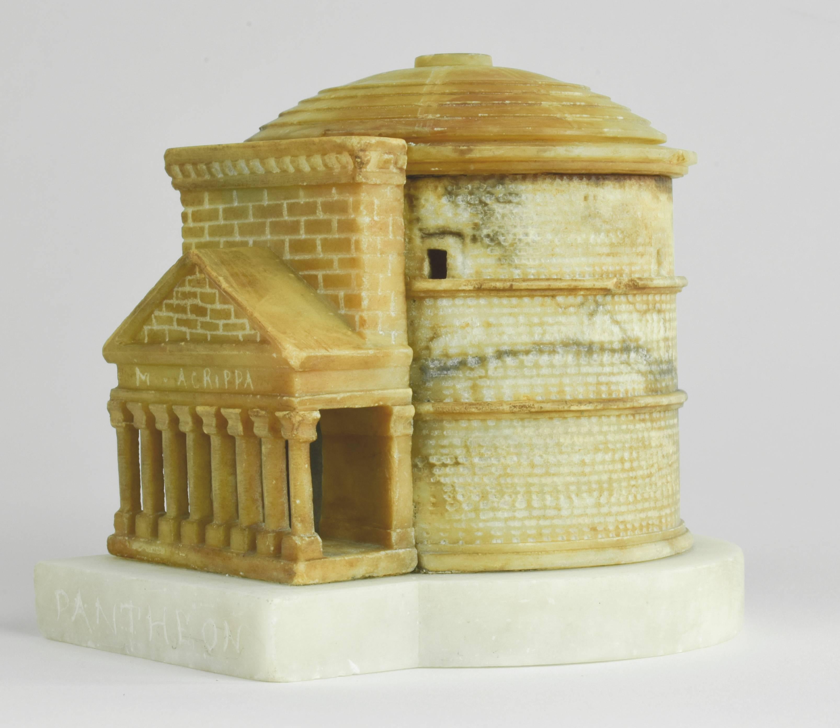 Colorful Grand Tour Architectural Model of the Pantheon, Rome, circa ...