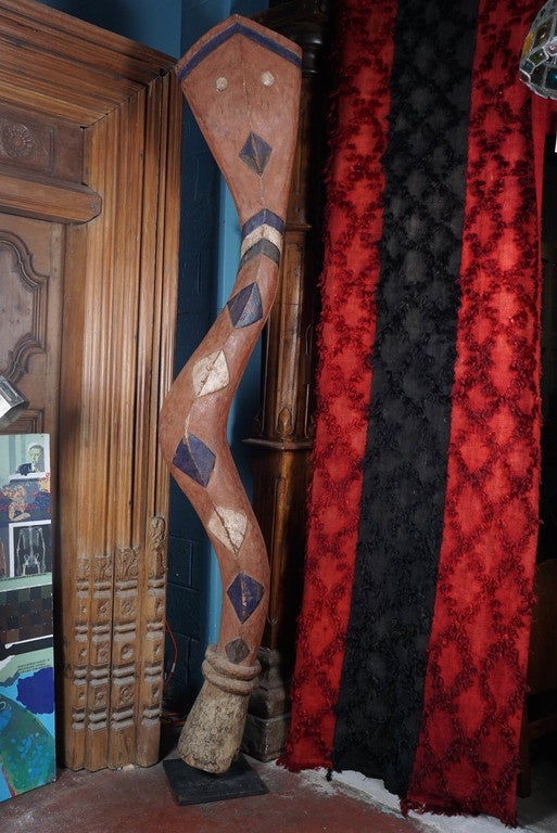 Monumental Baga Snake Sculpture, Guinea, Africa For Sale at 1stDibs