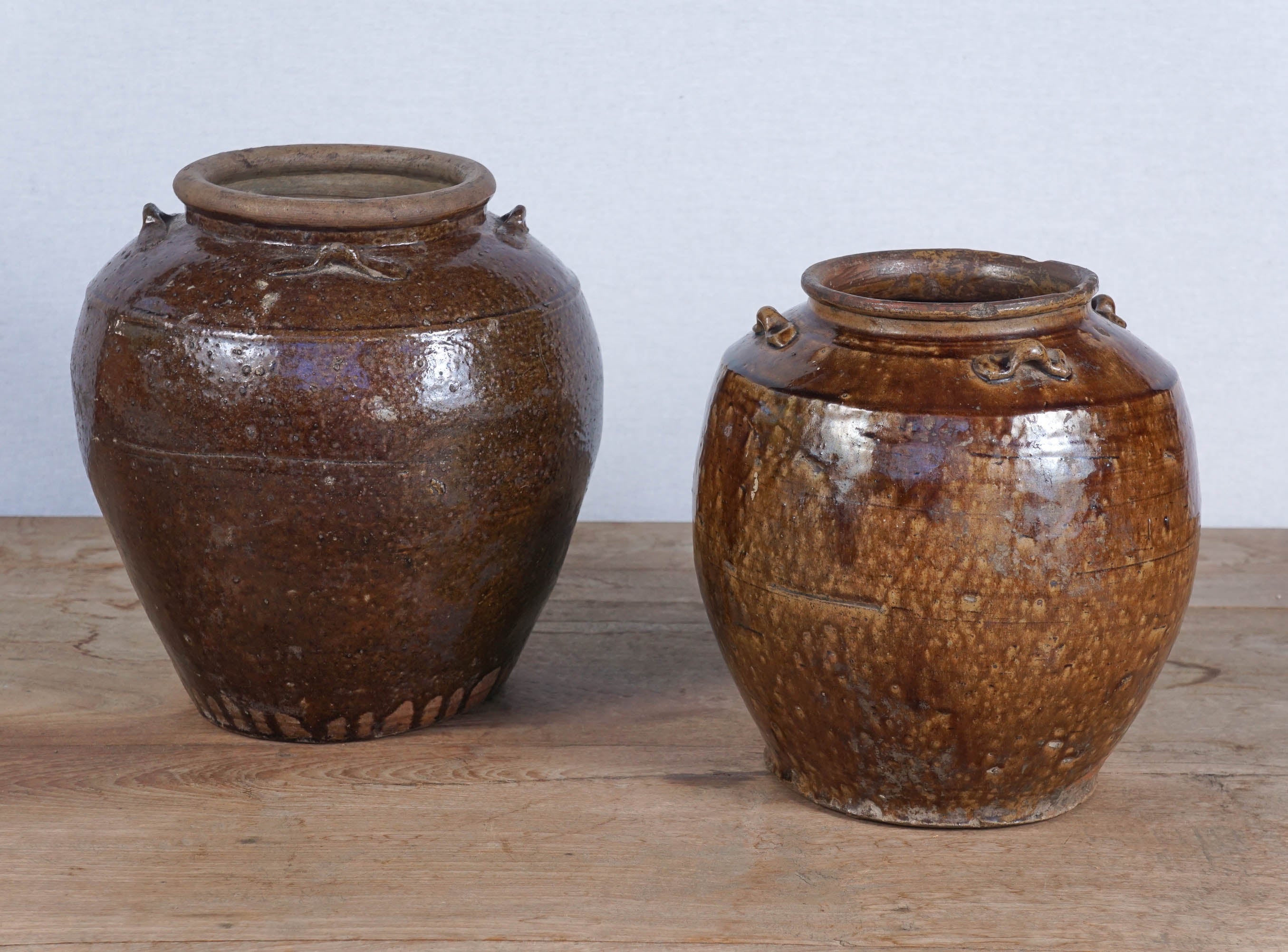 19th Century Brown Glazed Ginger Jars For Sale at 1stDibs | brown ...