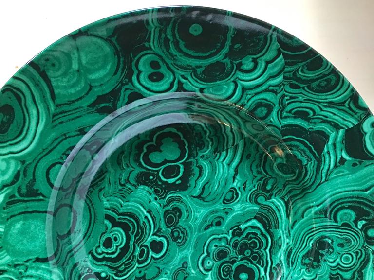 Large Malachite Serving Platter, Italy at 1stDibs