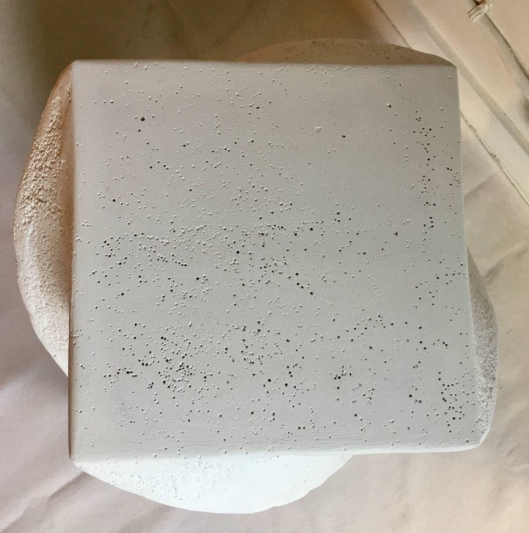 Postmodern Sculptural Plaster Table at 1stDibs
