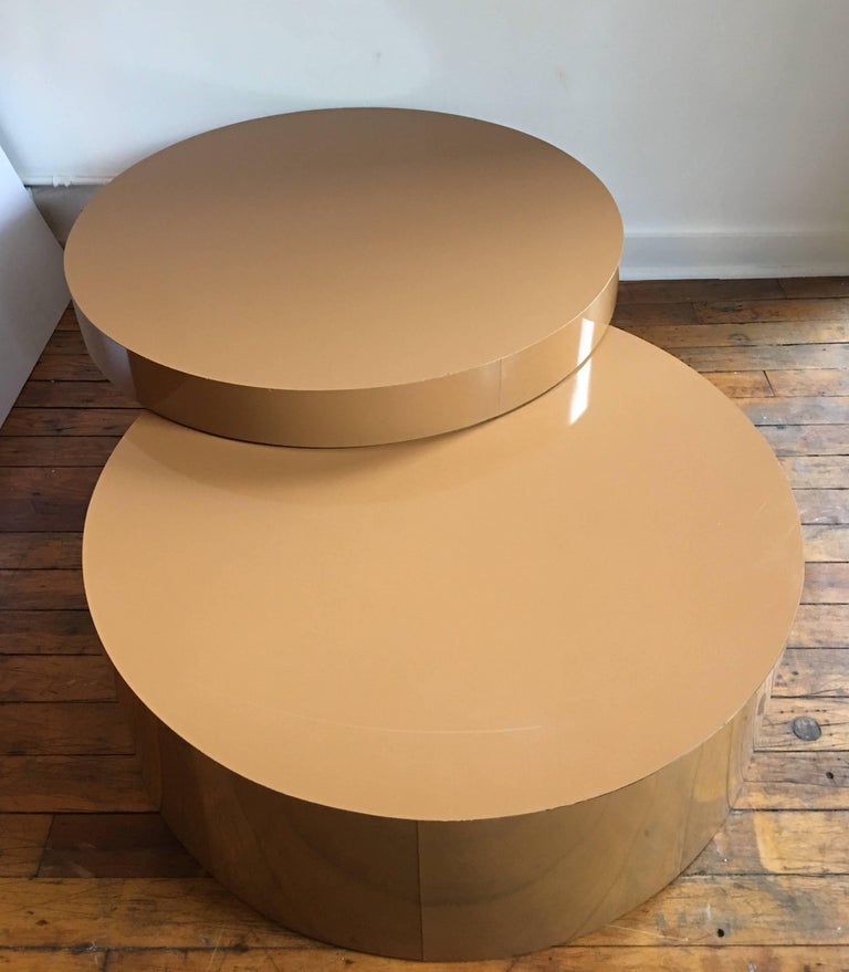 Two-Tier Swivel Top Coffee Table For Sale at 1stDibs