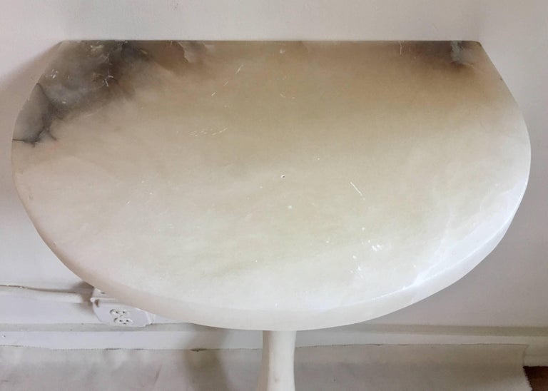 Plaster White and Marble Animal Goat Leg Demilune Table at 1stDibs ...