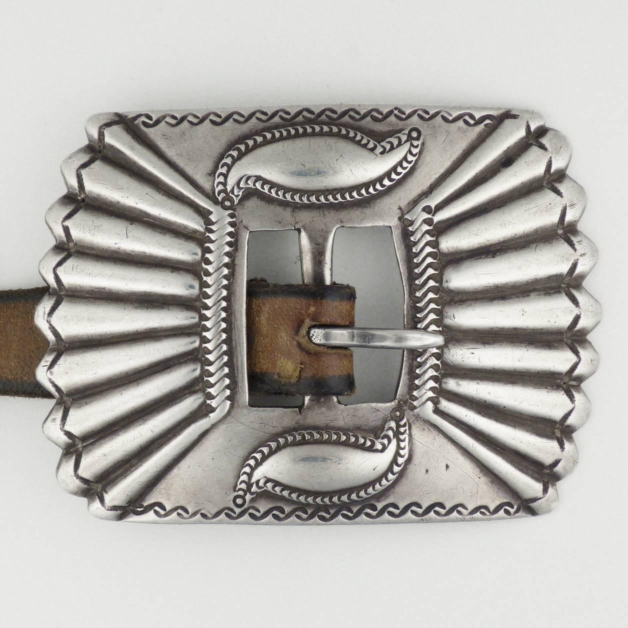 Navajo First Phase Concho Belt, circa 1900 For Sale at 1stDibs