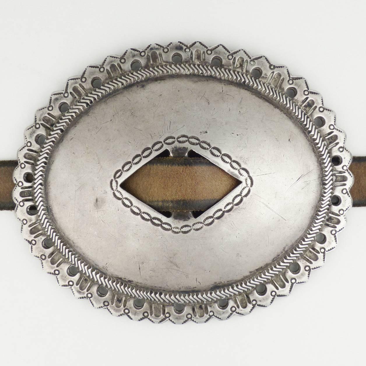 Navajo First Phase Concho Belt, circa 1900 For Sale at 1stDibs