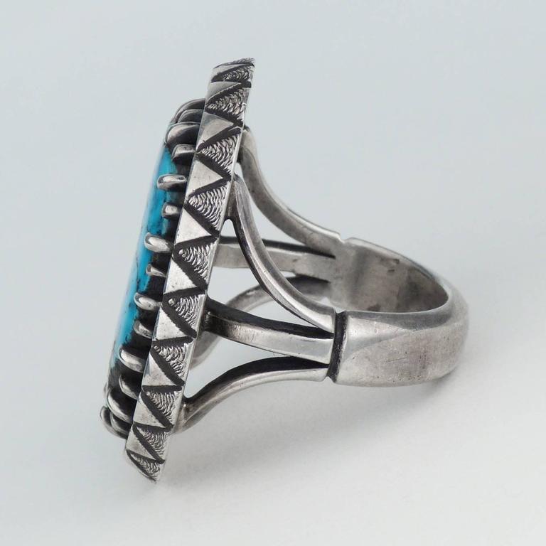 Vintage Turquoise Ring by Kenneth Begay, circa 1960 at 1stDibs