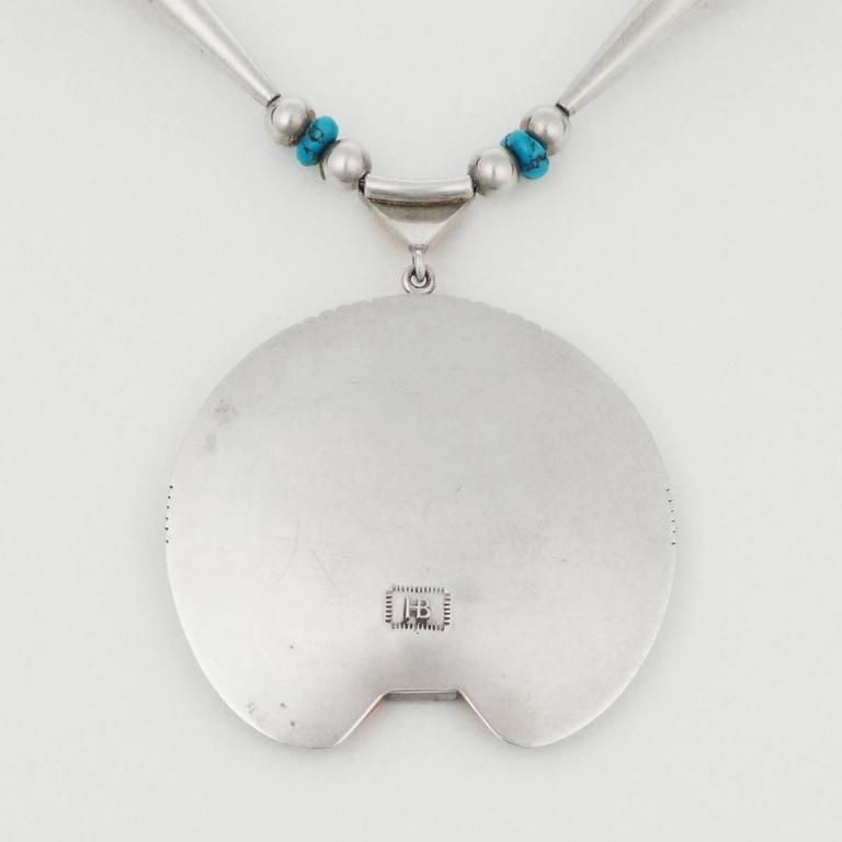 Vintage Navajo Necklace by Harvey Begay, circa 1980 at 1stDibs