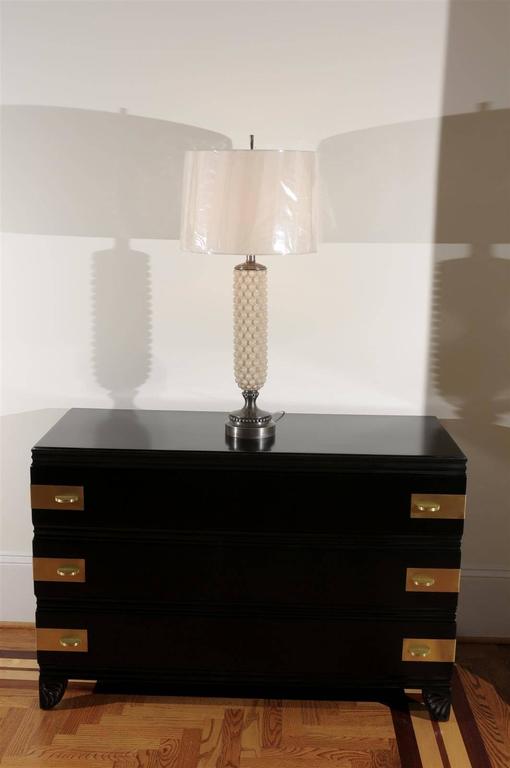 Rare Pair of Cream and Pewter Bubble Lamps by Helena Tynell for ...