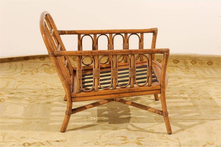 Lovely Pair of Vintage Loungers by Ficks Reed at 1stDibs