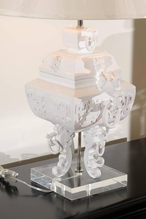 Breathtaking Pair of Lacquered Asian Incense Burners as Custom Lamps ...